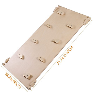 MyHarney 3-in-1 Wooden Climbing Ladder Toys, Climbing Gym Set for Toddlers, Triangle Toddler Boys & Girls Climber Toys with Ramp, Toddler Slide Ladder for Home Indoor Playground 2-6yrs Old