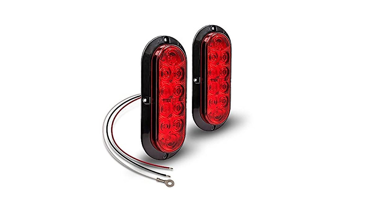 True Mods Red LED Trailer Tail Light Kit - DOT Compliant