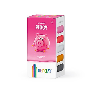 Fat Brain Toys Hey Clay Claymates Piggy - Clay Kit with Interactive App, Kids & Tweens