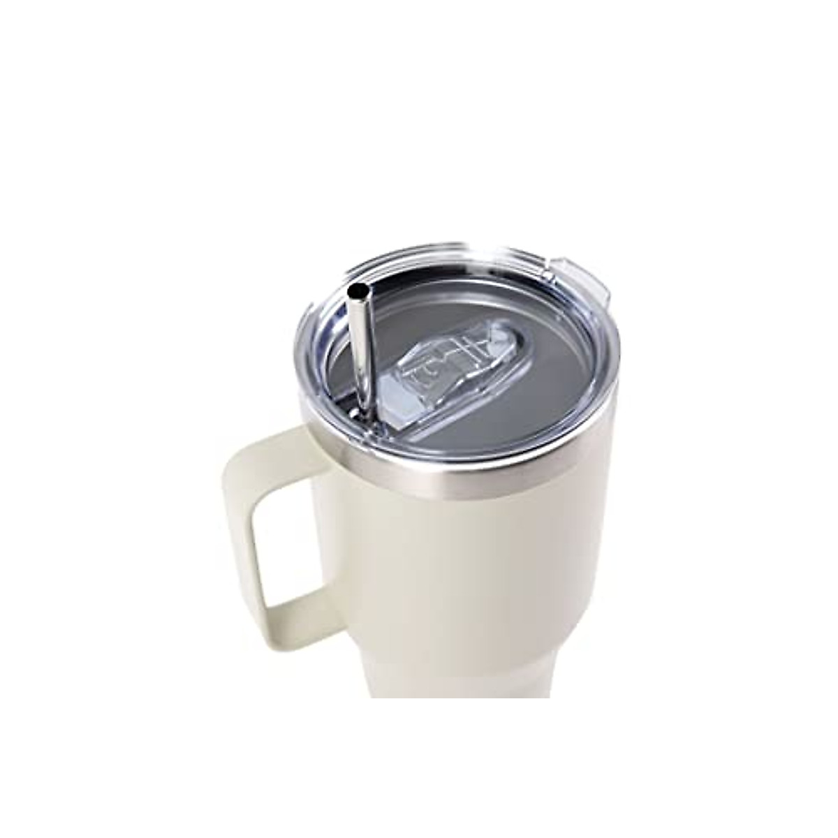 RAINIER GOODS 40 oz Tumbler with Handle and Straw Lid | Insulated Cup Reusable Stainless Steel Water Bottle Travel Mug Cupholder Friendly | Gifts for Women Him Her (Pacific Sand)