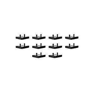 63mm Bed Slat Centre Holders Caps for Metal Frames - 2 prongs (Pack of 10)
