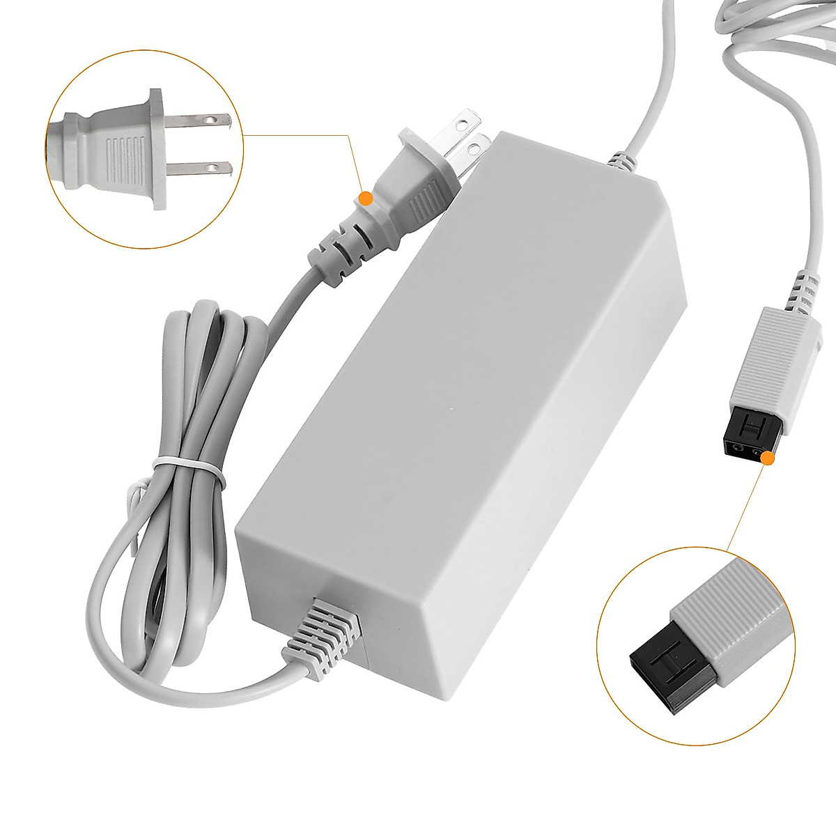 Crifeir Wii Power Supply for Wii,Compatible with Wii Console (Not for Wii U)