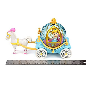 Jada Toys Disney Princess Cinderella Horse-Drawn Carriage RC Radio Control Vehicle, Toys for Kids