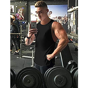 COOFANDY Men's 3 Pack Workout Tank Tops Sleeveless Gym Shirts Bodybuilding Fitness Muscle Tee Shirts