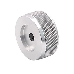 Szliyands 35 x 16 mm Solid All-Aluminum knob High-Precision CNC Machining Bile Amplifier Volume Potentiometer knob Cap (Silver)