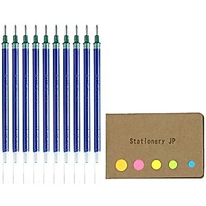 UMR-10 Refills for Signo Gel Ink Ballpoint Pen, UM-153, 1.0mm, Blue Ink, 10-Pack, Sticky Notes Value Set