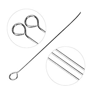 Tyenaza 50 Pcs Inoculating Loop, Reusable Inoculating Loop, Inoculating Loop Lab Bacterial Culture Microbiology Uses Nichrome Needle Tip