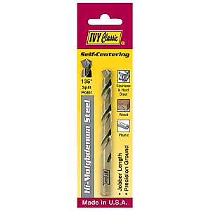 IVY Classic 10507 7/64-Inch Hi-Molybdenum Steel Drill Bit, 135-Degree Split Point, USA, 1/Card