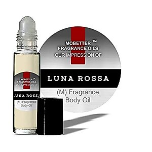 MOBETTER FRAGRANCE OILS' Our Impression of Lunna R o s s a Cologne Men Body Oil 1/3 oz roll on Glass Bottle
