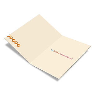 NobleWorks - 1 Funny Adult Congratulations Card with Envelope - Congrats Greeting, Appreciation - Sooooo Proud C6410CGG