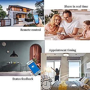 COLOROCK Mini Smart Relay WiFi Switch, DIY Smart Light Switch Module Smart Life/Tuya App, Compatible with Alexa and Google Home Smart Speakers,with Appointment Timing Function. 16A (2Pack)