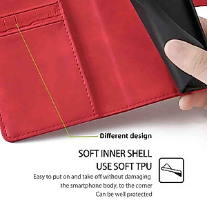 BANLEI2U Phone Cover Wallet Folio Case for LG V20, Premium PU Leather Slim Fit Cover for LG V20, Shock Resistant, Red