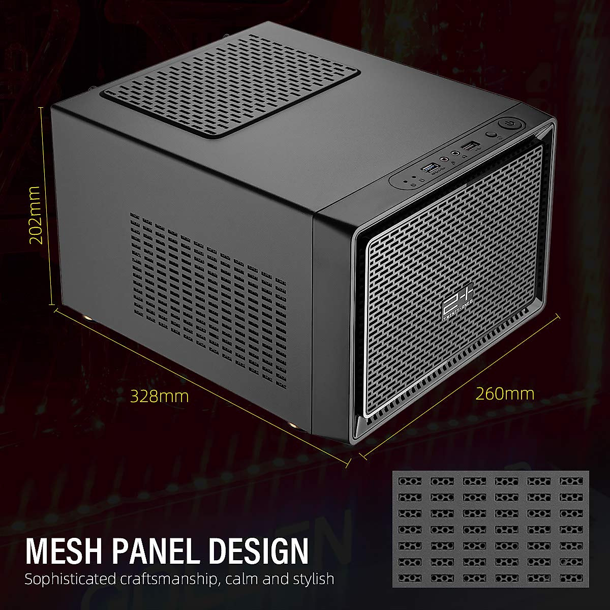 GOLDEN FIELD N-1 Mini ITX Case Computer Case Gaming PC Case Mini Size Desktop Computer Shell Cases