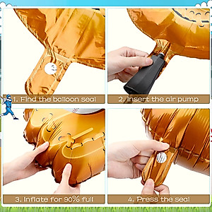 18 Pieces 18 Inch Baseball Balloons Baseball Foil Balloons 20 Inch Baseball Glove Jumbo Balloons 30 Inch Baseball Bat Balloons for Birthday Sports Theme Party Decoration Photo Props Supplies