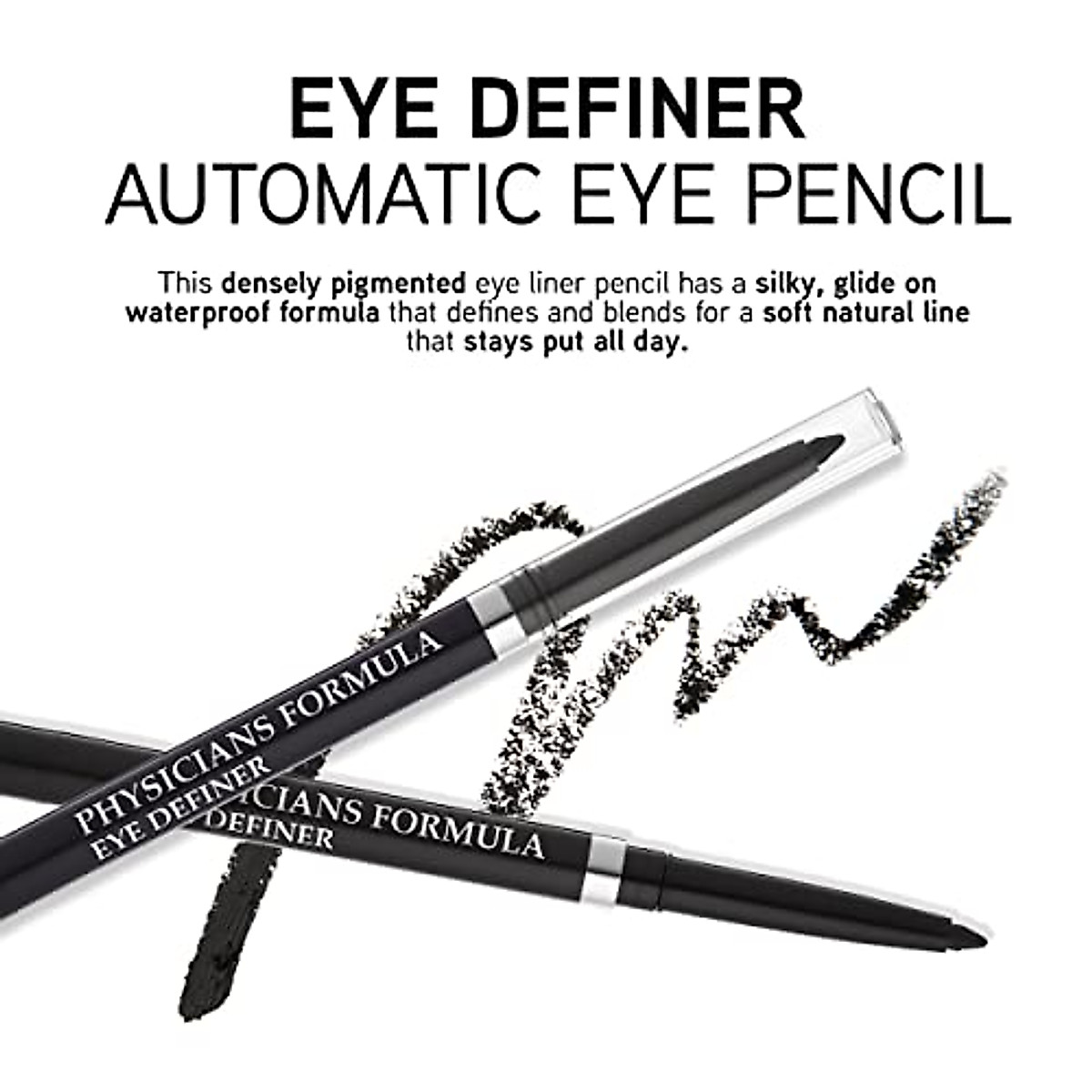 Physicians Formula Eye Definer Automatic Eyeliner Pencil Ultra Black | Dermatologist Tested, Clinicially Tested