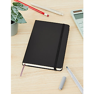 Moleskine Classic Notebook, Hard Cover, Large (5" x 8.25") Ruled/Lined, Black, 240 Pages