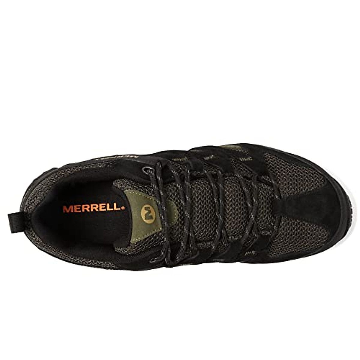 Merrell Men's ALVERSTONE WP Hiking Shoe, Black/Olive, 10.5