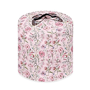 Yuresuaet Butterfly Electric Rice Cooker Cover for Kitchen Dust Protection 3 Quart Small Appliance Cover for Rice Cooker Water Resistant Portable with Pocket Easy to Use