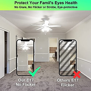 LED Microwave Light Bulb Over Stove Appliance 8206232A 40W Incandescent Equivalent, E17 LED Bulb Dimmable for Refrigerator, Range Hood, 3W 380LM Daylight White 6000K, T7 Intermediate Base, Pack of 2