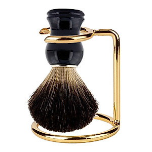 Shaving Brush Holder,Razor Brush Stand Men Shaving Brush Stainless Steel Stand Razor Holder for Salon Home Travel Use