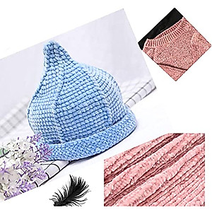 250g Bulky Vegan Soft Yarn Baby Chenille Velvet Yarn Velvet Knitting Yarn Polyester Blended Cotton Chenille Yarn Hand Knitting Yarn Crochet Thread for Clothing Hat Scarf Blanket