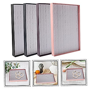 STOBAZA 8 Pcs Simple Jewelry Tray Display Tray Ring Organizer Box Jewelry Showcase Jewelry Presentation Hoop Earring Ring Display Case Jewelry Organizer Trays Ring Organizer for Jewelry