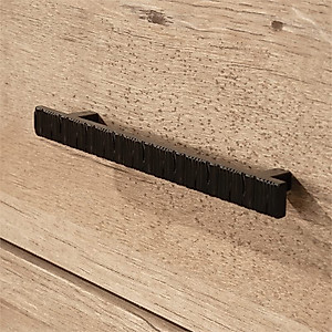 Sauder Pacific View Engineered Wood Metal and Plastic Dresser in Prime Oak