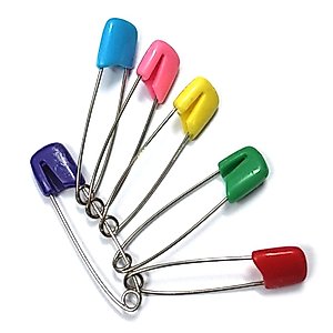 30 Pack Baby Child Infant Kids Cloth Diaper Nappy Pins Safety Safe Hold Clip Locking Cloth Size L