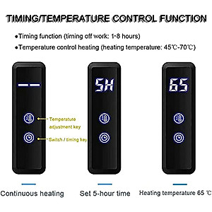 MegLob 80W Electrical Towel Rack Towel Holder & Warmer, Electric Towel Rail Warmer with 7 Heated Bars, Wall Mounted Heated Towel Rail with Smart Touch & Timer, White Towel Heated Dryer