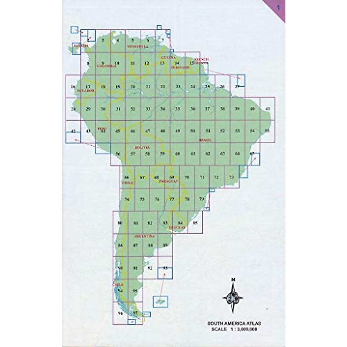 South America 1:3,000,000 Travel Atlas