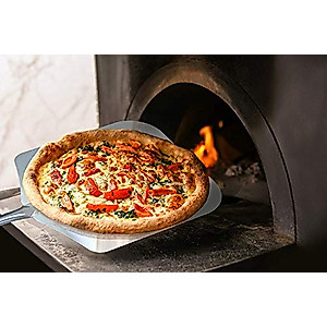 Chicago Brick Oven Pizza Peel 12" x 14", Pizza Paddle, 35.5" Long Aluminum Metal Pizza Peel with Detachable 21" Wooden Handle, Pizza Spatula