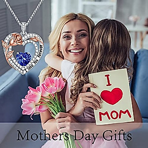 Iefil Anniversary Birthday Gifts for Women, Sterling Silver Birthstone Necklace Jewelry Mothers Day Christmas Gifts for Women Valentines Day Gifts for Her Daughter June Birthstone Alexandrite Jewelry