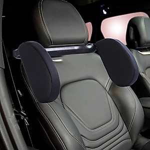 Car Headrest Pillow Road Pal Headrest Car Booster Seat Pillow, U Shape Car Travel Pillow Car Head Neck Support for Kids and Adults