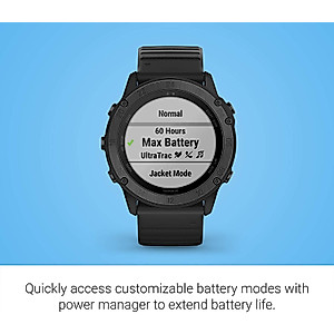 Wearable4U - Garmin tactix Delta, Premium GPS Smartwatch with Specialized Tactical Features, Designed to Meet Military Standards with Ultimate Power Pack Bundle (Black)