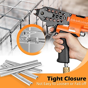 KIMSING SC760 16 Gauge 5/8'' Crown Galvanized C Ring Staples C-Rings Hog Rings, Wire Fencing Staples, Fasteners for C Ring Stapler, Hog Ring Tool, C Ring Plier, 1000 PCS/Pack