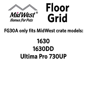 MidWest Homes for Pets Floor Grid for Dog Crate; Elevated Floor Grid Fits Models 1630/DD STRAIGHT SLIDE BOLT LATCH, 730UP