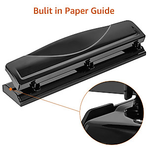 Amazon Basics 3 hole punch, 10 Sheet Capacity