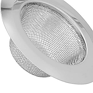 Kitchen Sink Strainer,2pcs Sink Strainer Stainless Steel Rust Proof Sink Stopper Filter with Lids for Kitchen Sink Drain