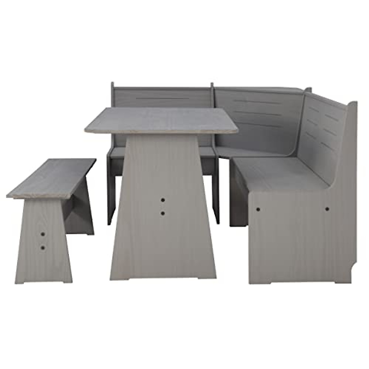 Linon Home Decor Products Grey Corner Dining Set by Linon Leyton Nook