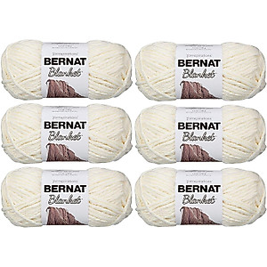 Bernat Blanket Yarn, 5.3oz, 6-Pack (Vintage White)
