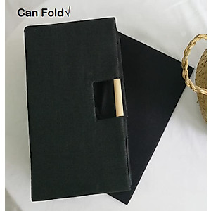 FUULOXE Storage Bin for Shelves Rectangle Closet Baskets Foldable Box with Handles, Gray Storage Bins, Storage Boxes for Home Office Car Dormroom