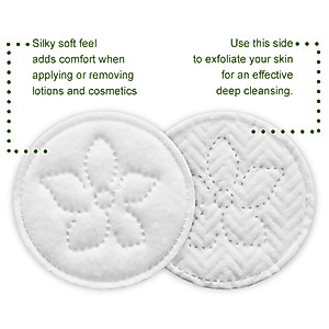 Premium 100% Cotton Rounds (100 Count) - Soft and Gentle Makeup Remover and Cleansing Pads for Face, Nail, and Personal Care - Absorbent, Textured, Lint-Free, and Hypoallergenic