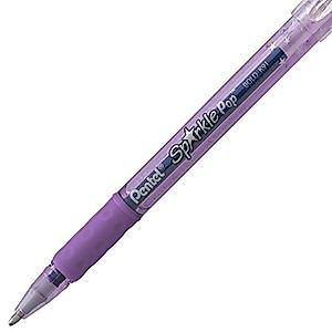 Pentel Sparkle Pop Metallic Gel Pen, (1.0mm) Bold Line, Violet/Blue Ink - K91-DV