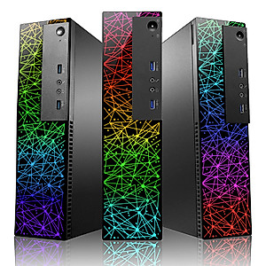 Lenovo ThinkCentre RGB Small Form Desktop Computer, Intel Core i7-6700 Upto 4.0GHz, Radeon RX 550 4GB GDDR5, 32GB RAM, 1TB SSD, 4K 2-Monitor Support, Wi-Fi, Bluetooth - Windows 10 Pro (Renewed)