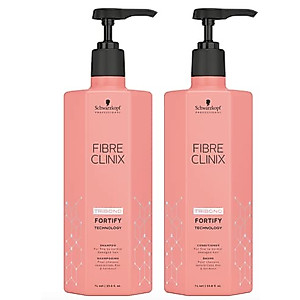 Schwarzkopf Fibre Clinix Fortify Shampoo & Conditioner Liter Duo