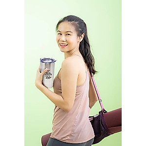 Calendars and More, Inc. Real Estate Agent Vaccum Insulated Tumbler 20oz Travel Mug with Slide Lid - Keep Drinks Hot or Cold - By Real Estate Supply Store (Red, Real Estate Life)