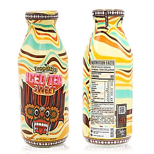 Tropikiss 12-Pack Sweet Iced Tea – Antioxidant-Rich Refreshing Drink | Natural Bottled Ice Tea | Healthy & Flavorful Beverage