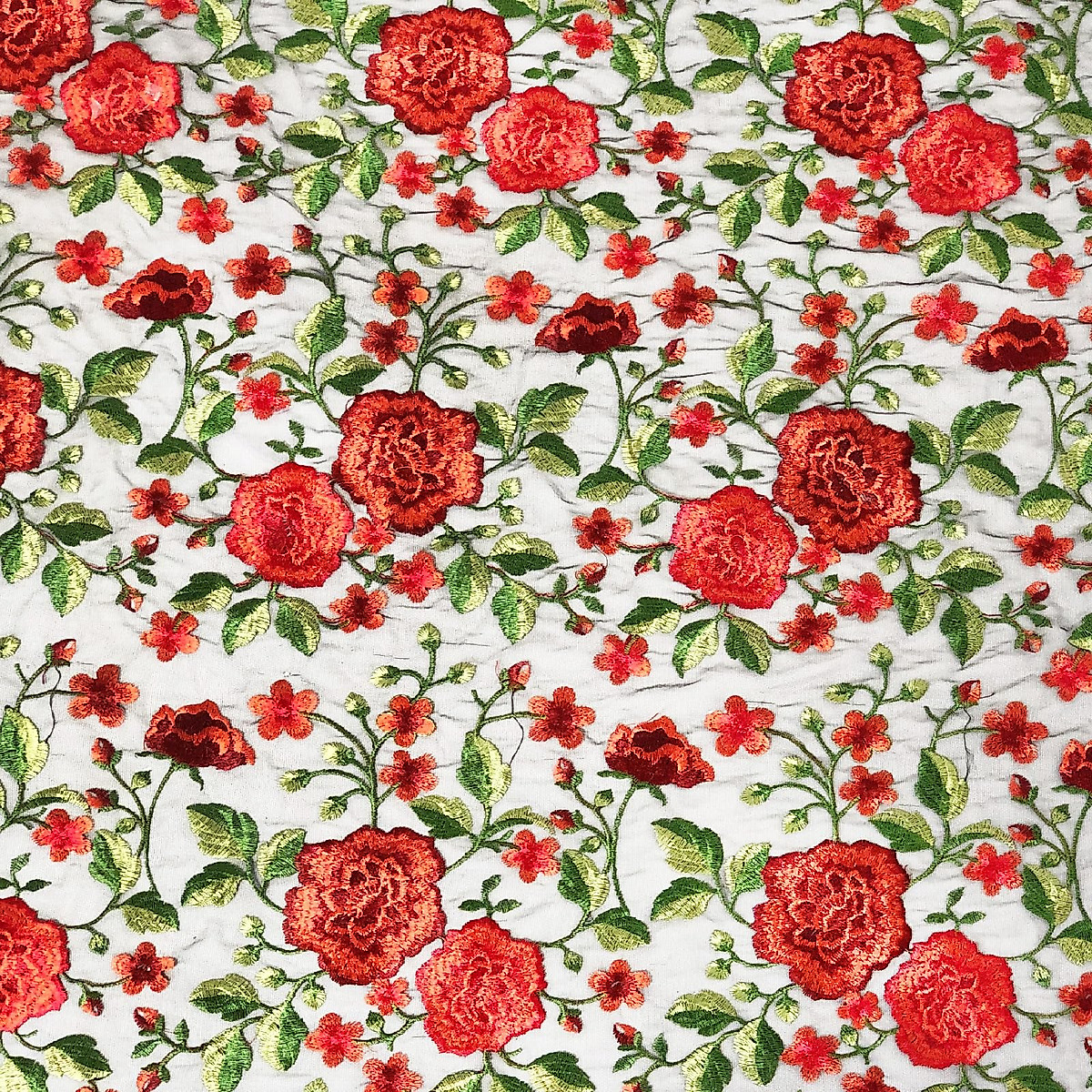 Buchuang DIY Design Fabric, Unique Black Mesh with Red Color Fabric, 71''x59'' is 1 Piece Premium Quality Perfect for Skirt & Dress Fashion, Cloth DIY, and Embroidery Lace Fabric Design(2Yards Black)