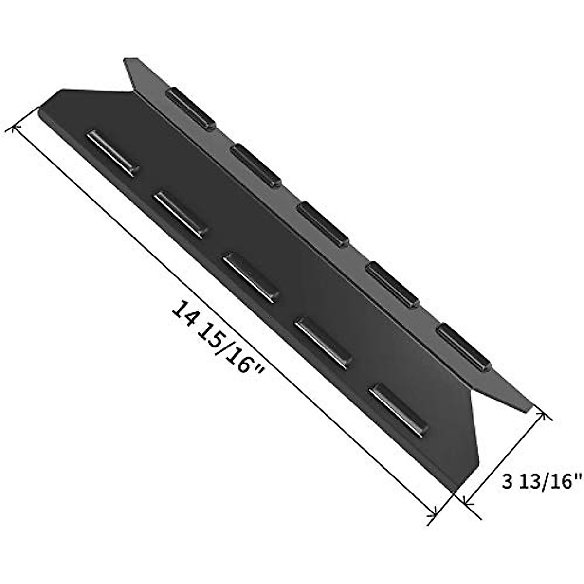 Grill Replacement Parts for Kenmore 146.23681310 146.47223610, 146.16142210, 146.10017510, 146.23766310 Gas Grills, Set of 6 Grill Heat Plates Burner Covers Heat Shields Replacement for Kenmore Grill