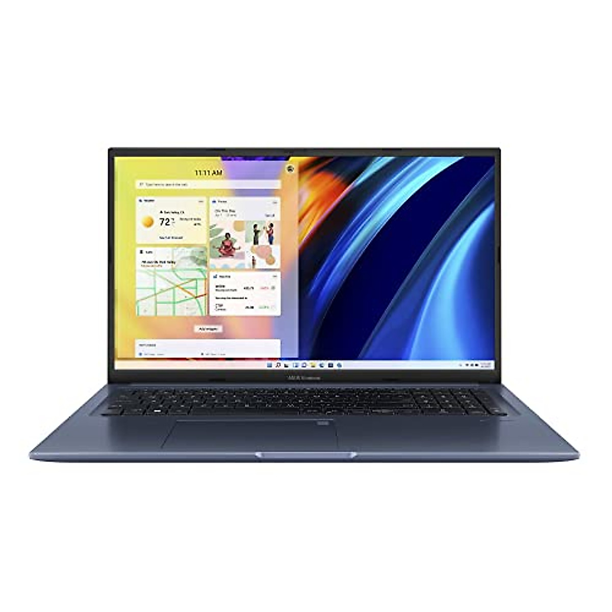 ASUS Vivobook 17X Business Laptop 17.3" FHD IPS Display (AMD Ryzen 7 5800H 8-Core 3.20GHz, 8GB RAM, 512GB SSD, AMD Radeon, Fingerprint, WiFi 6, BT 5.2, Webcam, Win 11 Home) w/Dockztorm Dock